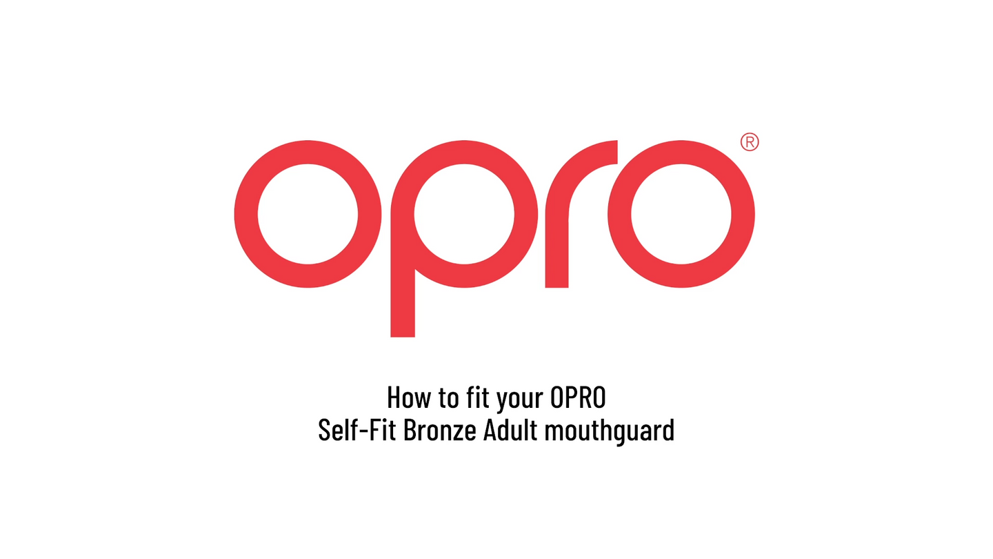 Bronze Mouthguard Fitting Videos – OPRO